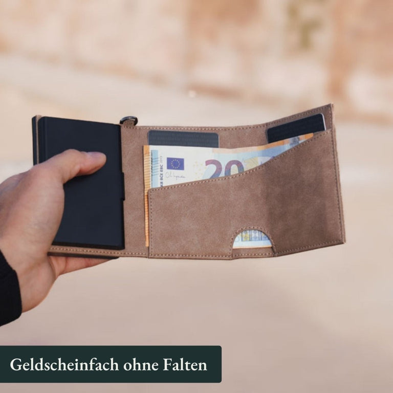 BROSHIELD - Der erste Herren Geldbeutel mit integriertem Kondomfach